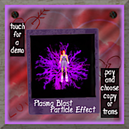 Second Life Marketplace Plasma Blast Particle Effect